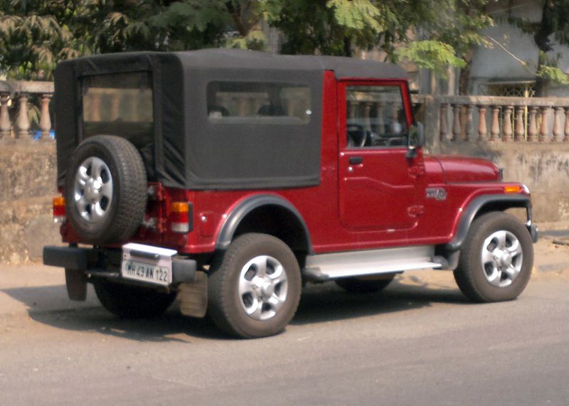 Mahindra Thar technical specifications and fuel economy